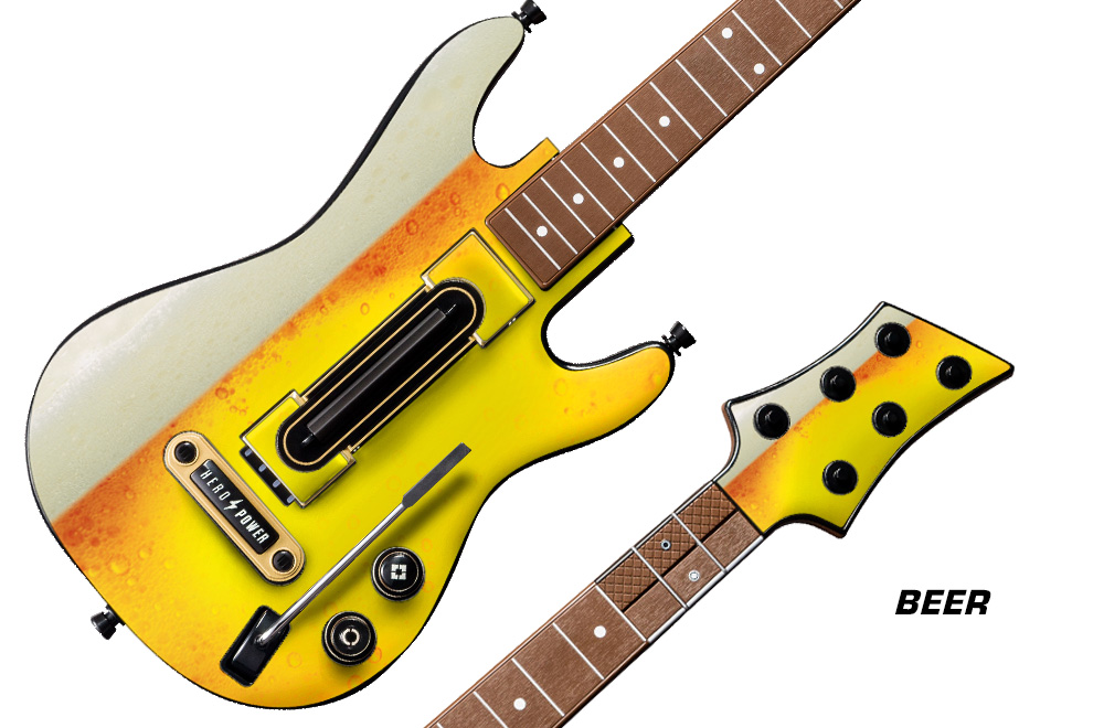 Guitar Hero Guitar Stickers